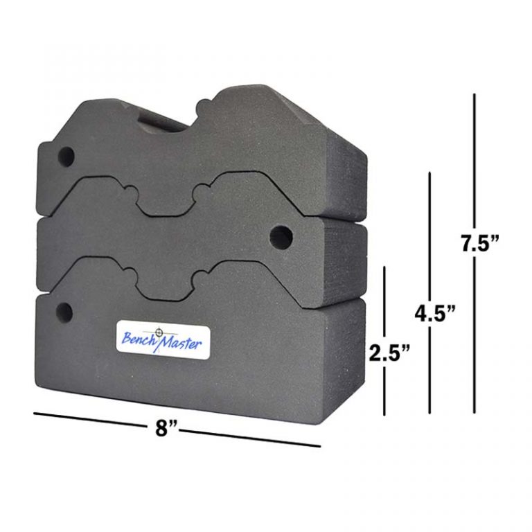 Adjustable 3-Piece Bench Block | Rifle Bench Rest Shooting